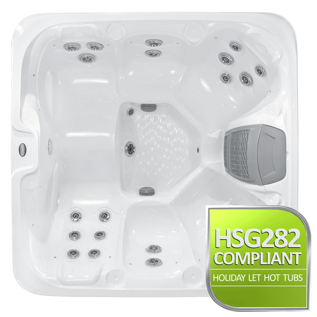 Luxe Lounge 6 person 5 seater 1 lounger Hot Tub - Wild Water Spas
